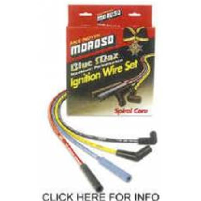 72528 Blue Max Spiral Core Ignition Wire Set for 1974-1976 Bel Air ...