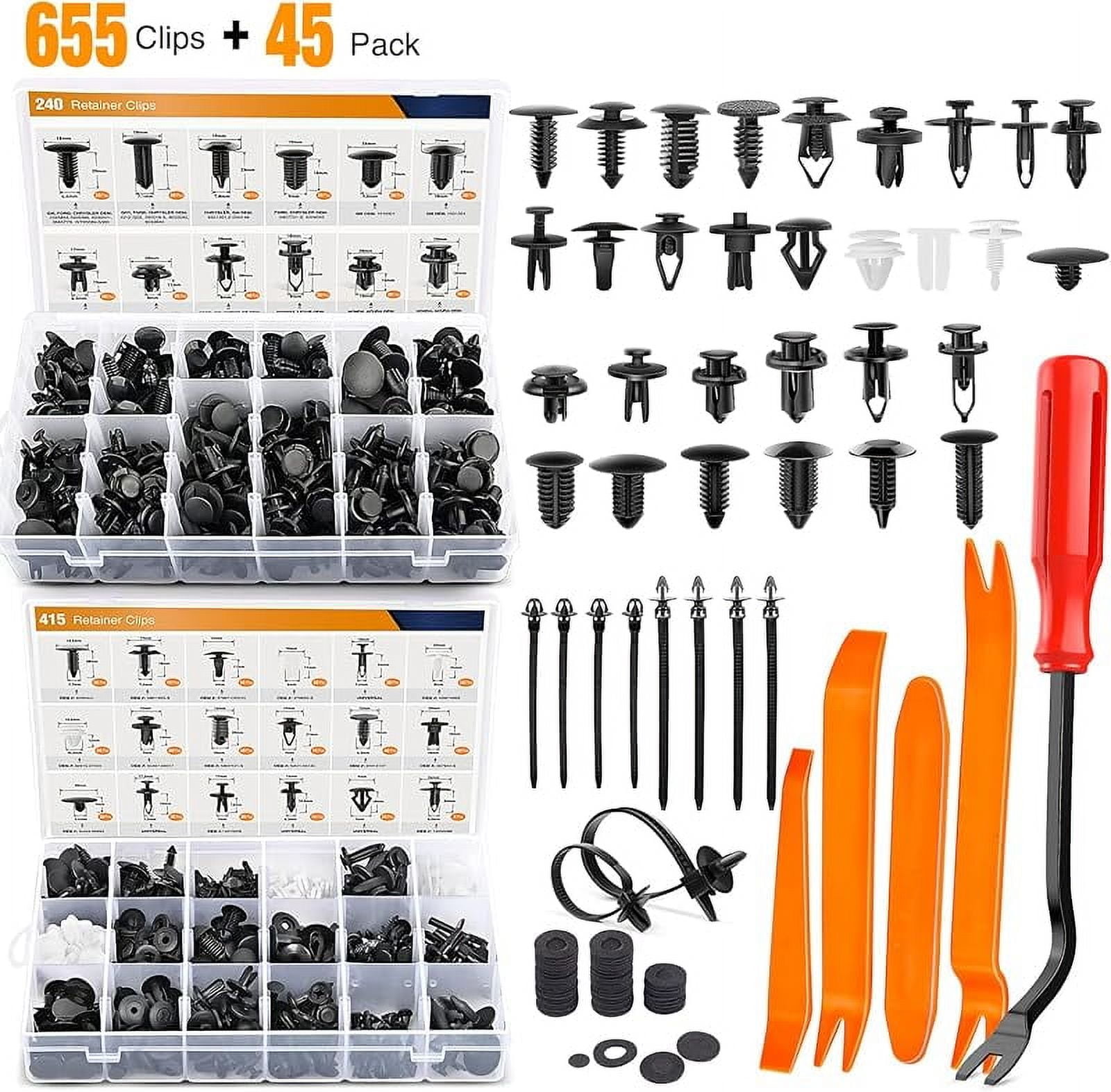 725Pcs Car Push Retainer Clips & Auto Fasteners Assortment -23 Most ...