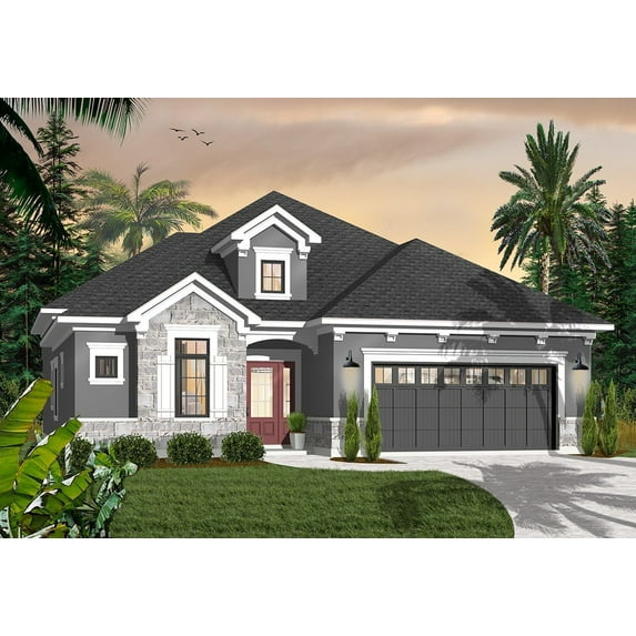 728-3249: Craftsman Country 4 Bed, 3 Bath Luxury Home Plan, 2052 Sq Ft ...