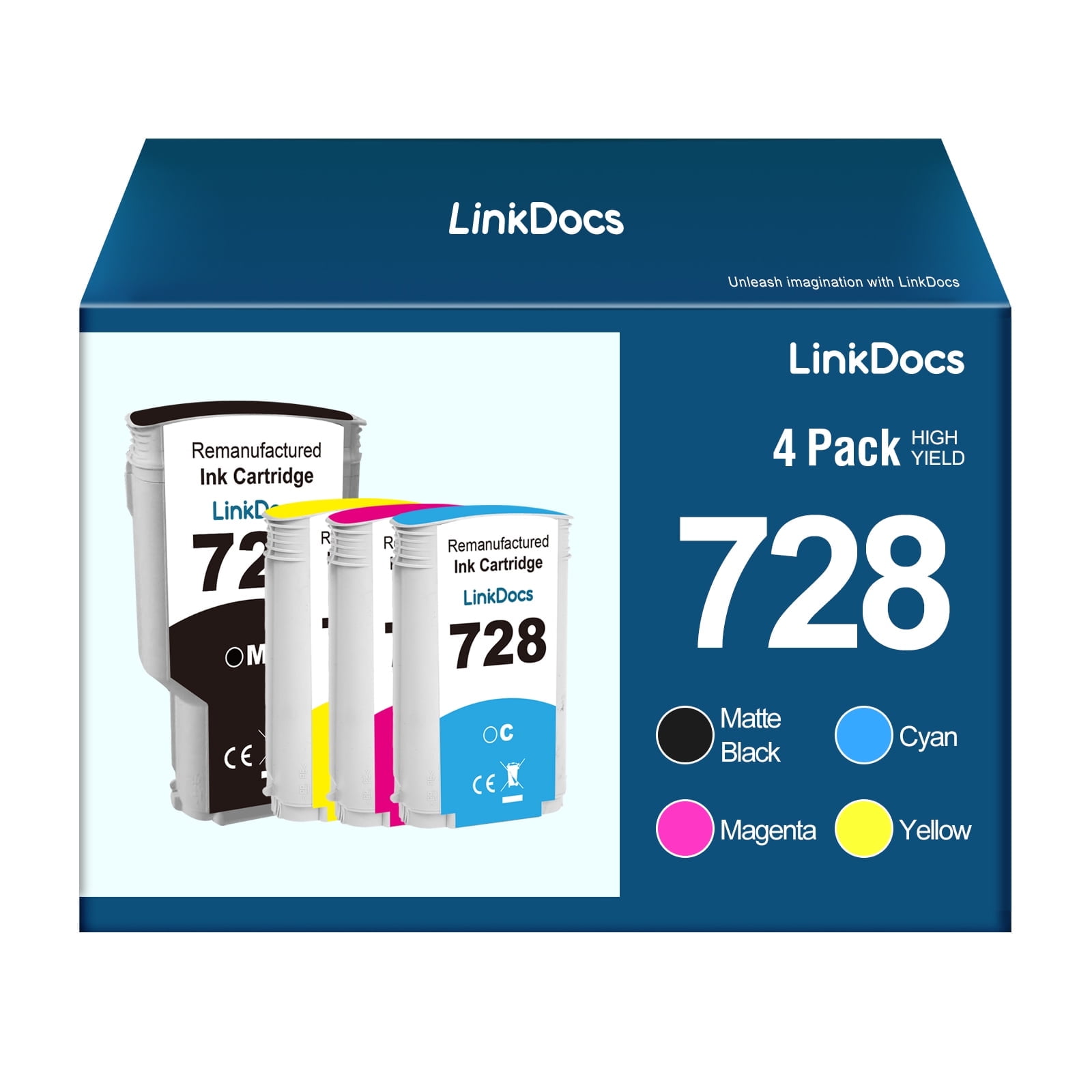 728 Ink Cartridge Compatible for HP 728 Ink Cartridge to use with ...