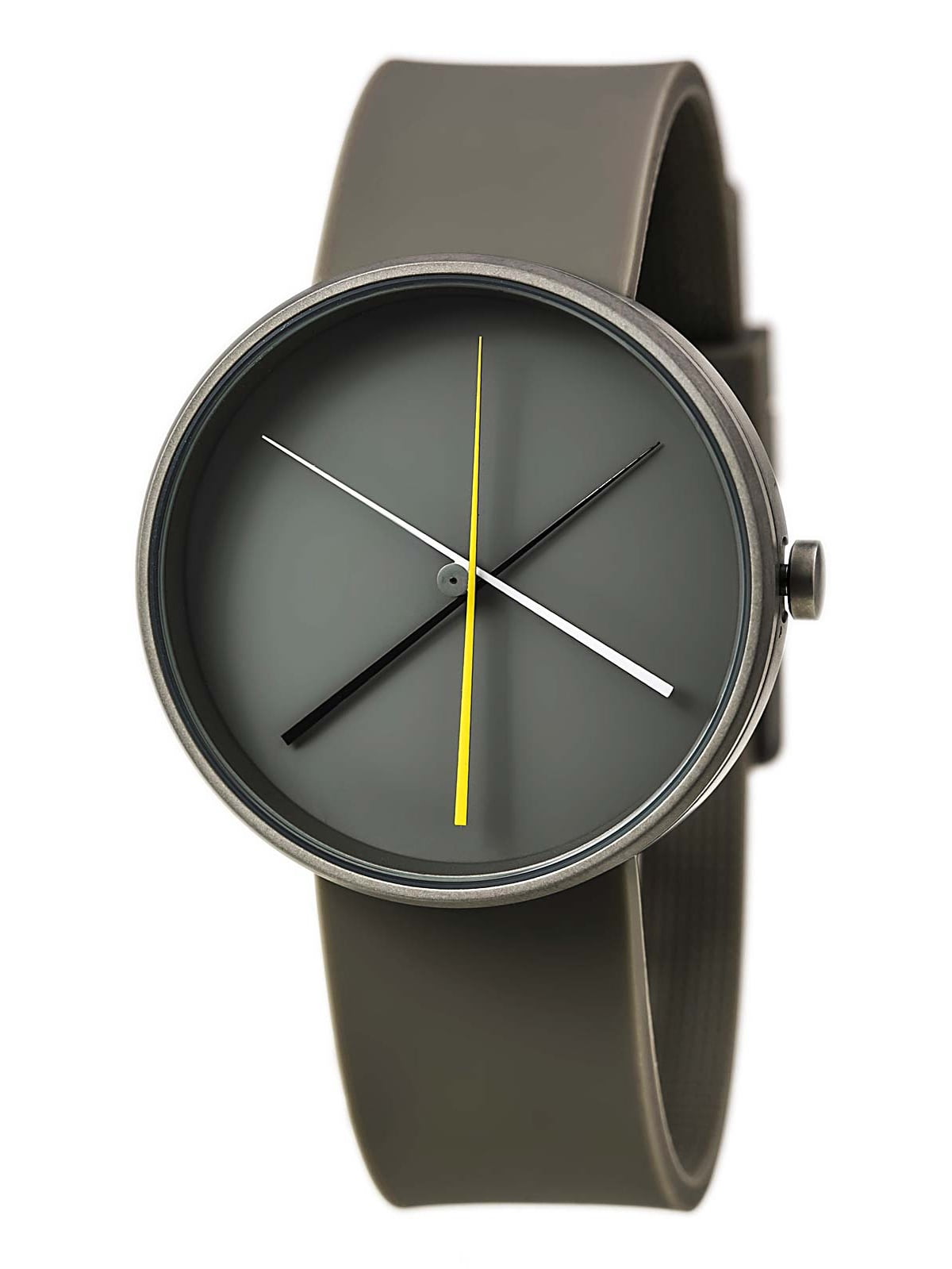7292G Unisex Crossover Grey Dial Grey Rubber Strap Watch - Walmart.com
