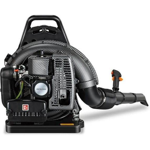 72CC Gas Backpack Leaf Blower, 760 CFM, 230 MPH 2-Stroke Blower with ...