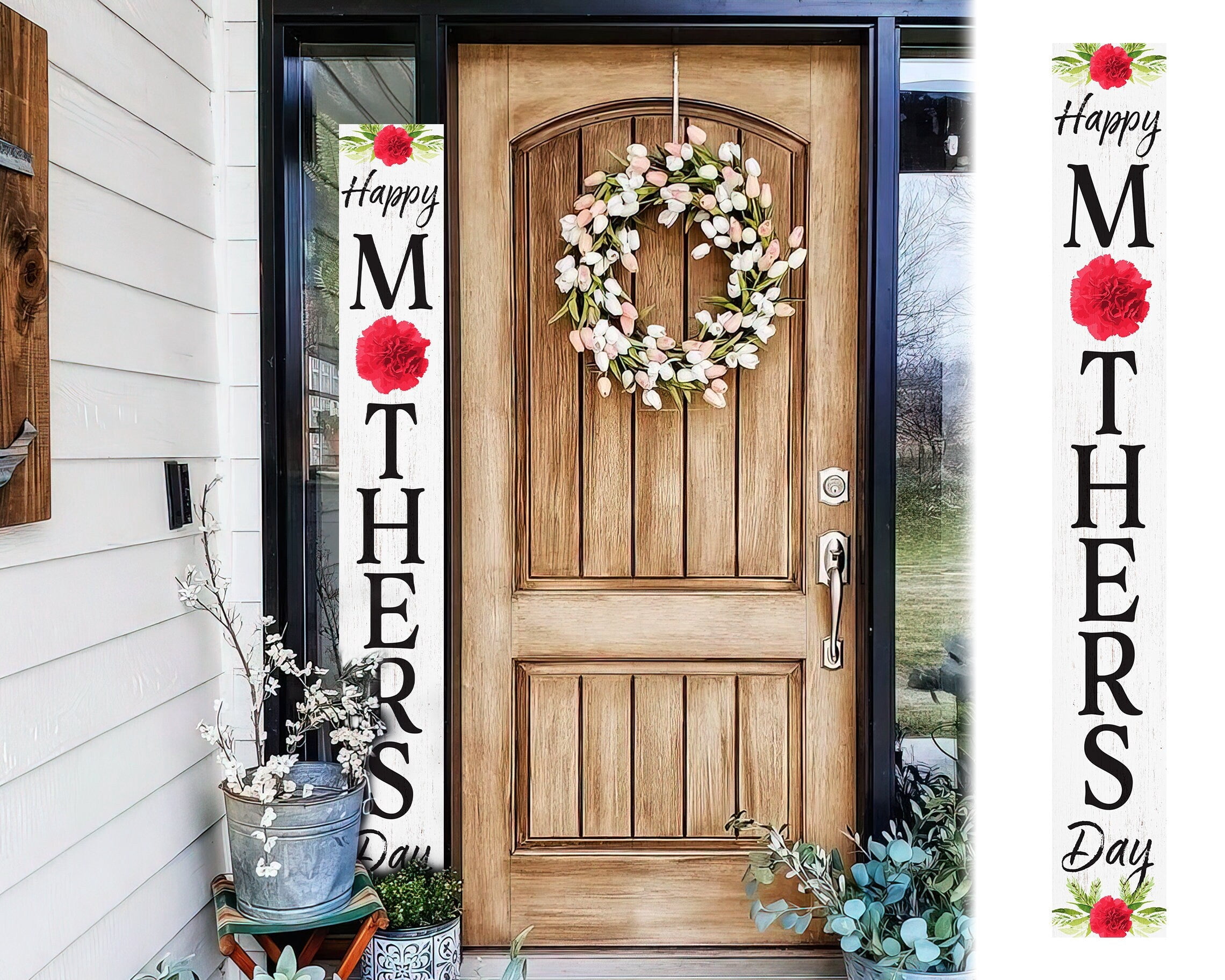 72IN Tall Rustic Welcome Sign for Porch/Patio Decor - Mother's Day ...