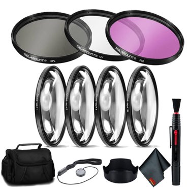 Canon EOS 80D/77D/T7/T7i/T6/T6i/T5/SL2/SL3 58mm Accessory Kit: Filters ...