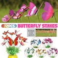 72PCS Butterfly Stakes, Outdoor Garden Decor, Planter Flower Pot Bed ...