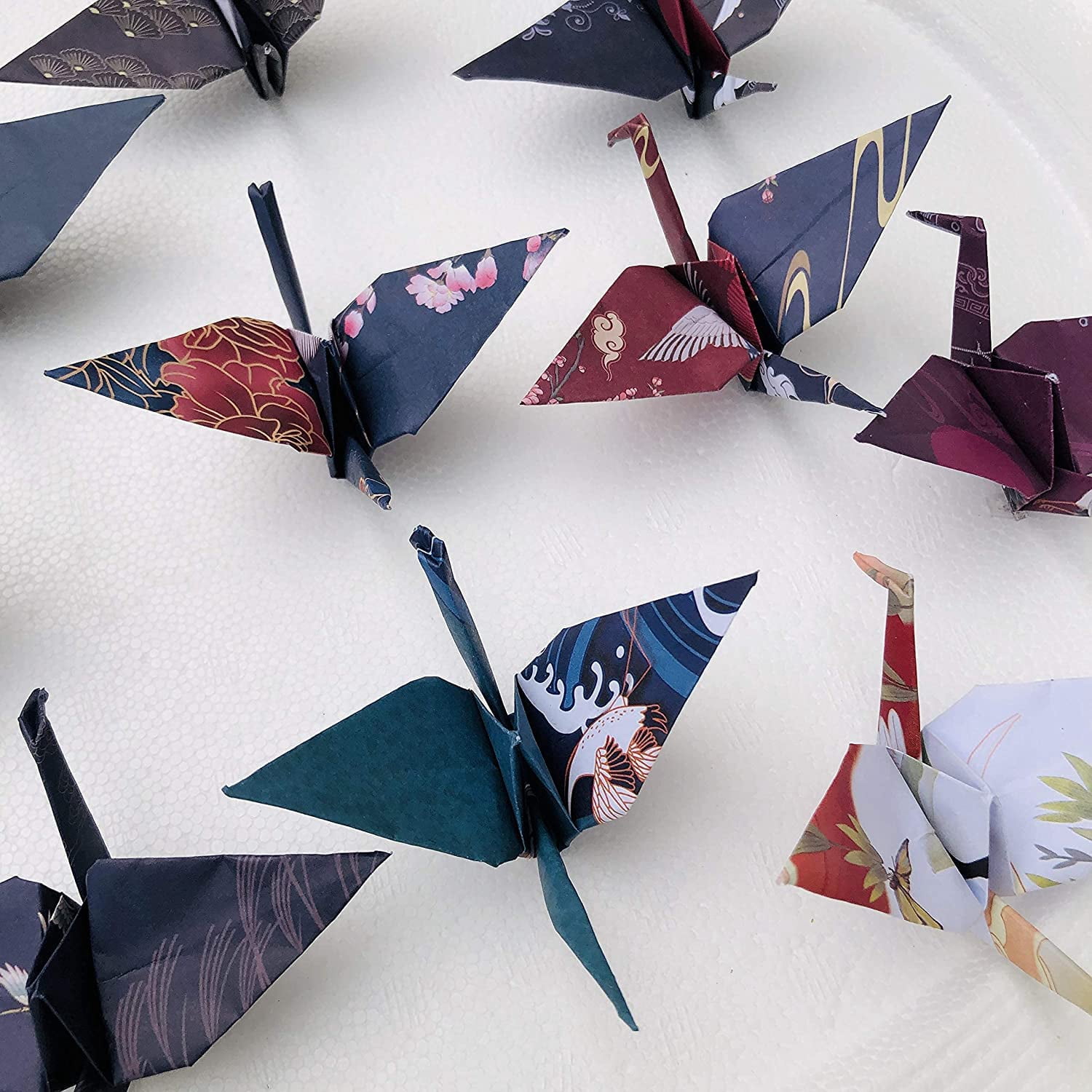 72Pcs Big Size 5.59" MSF2 Permade Origami Paper Cranes Fold Origami ...