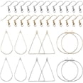 72Pcs Earrings Beading Hoop Set for Jewelry Making,Earring Finding ...