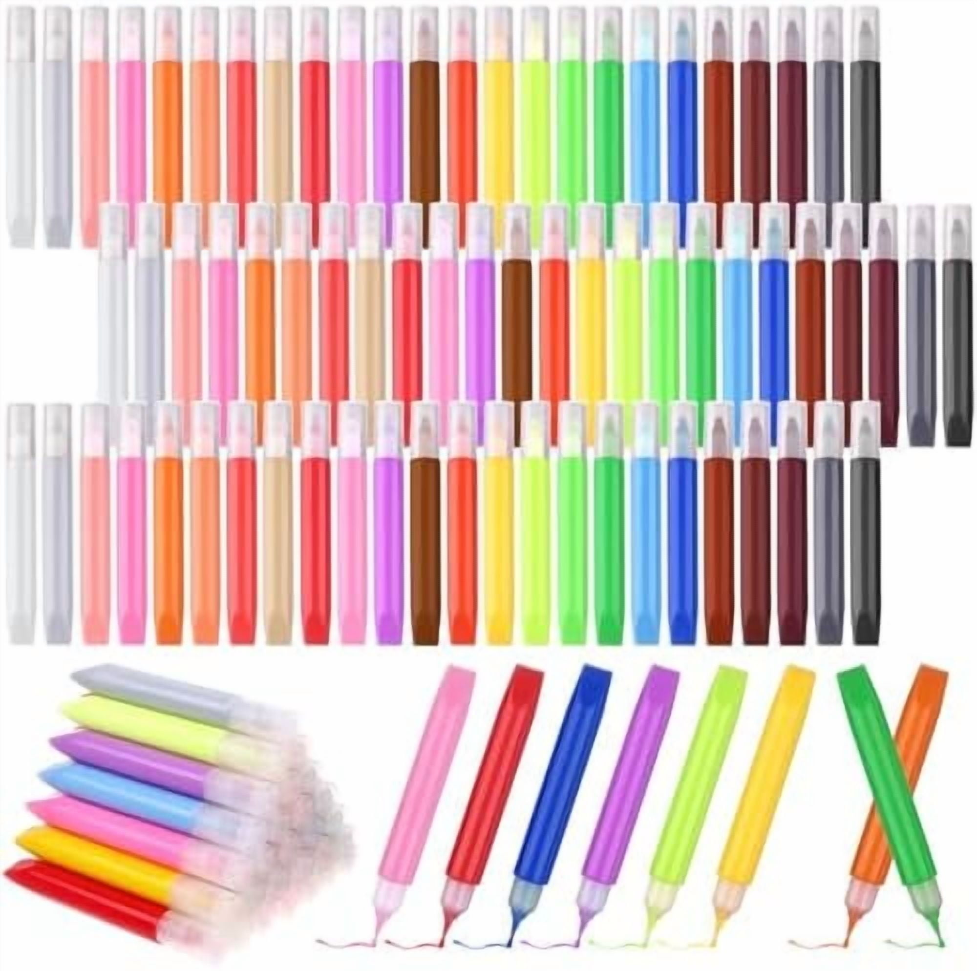 72Pcs Suncatcher Paint Pens 10mL Premium Extra Fine Point Acrylic Paint ...
