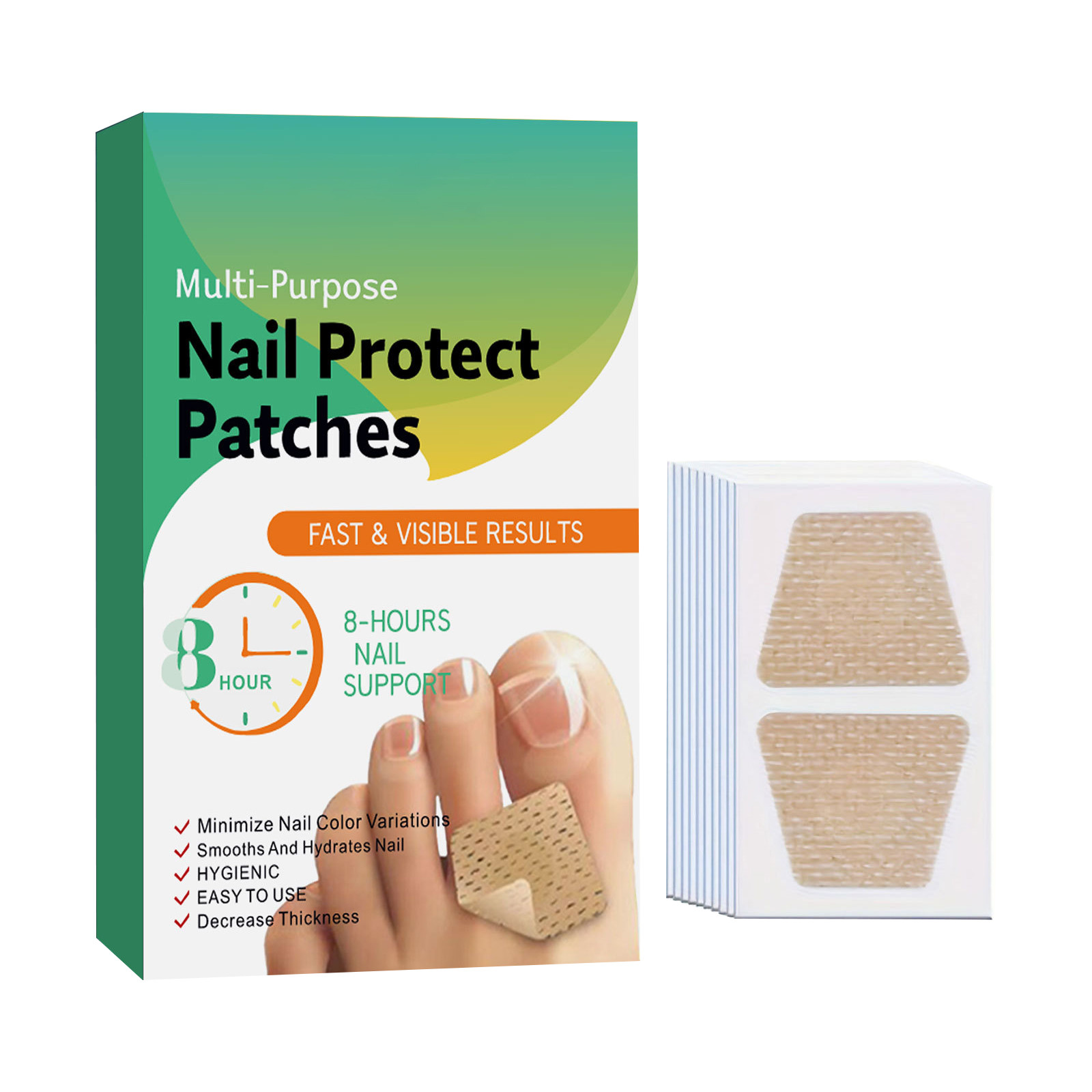 72Pcs Toenail Extra Strength, Nail Patches For Nail Overnight, Nail ...