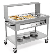 72QT Commercial Food Warmer 9x8QT Electric Steam Table 9-Pans with ...