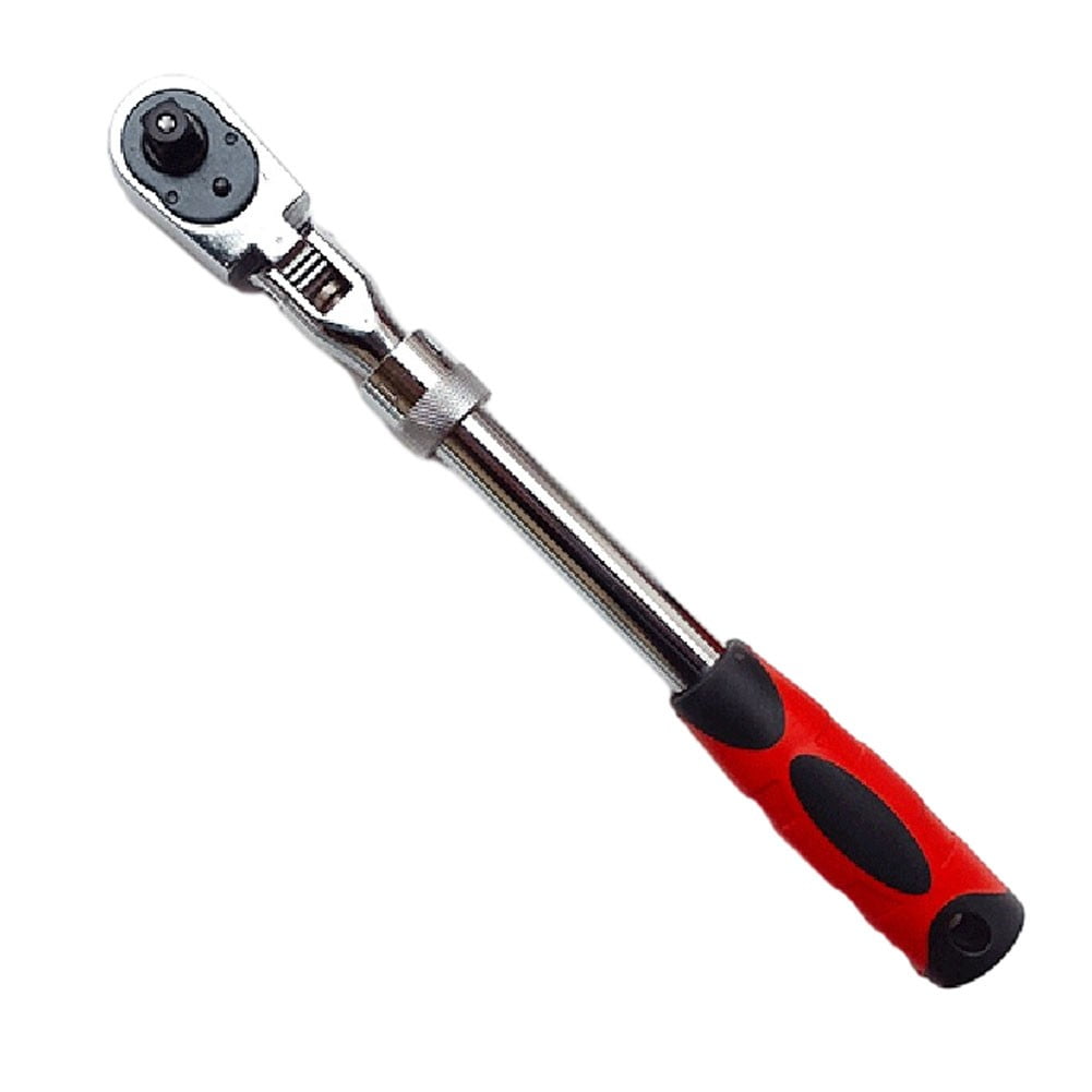 72Tooth Flex Head Socket Ratchet Wrench Extendable Spanner 1/4" 3/8" 1/ ...