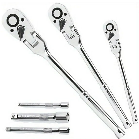 72Tooth Ratchet Wrench Kit For Automotive Maintenance Tasks Extension ...