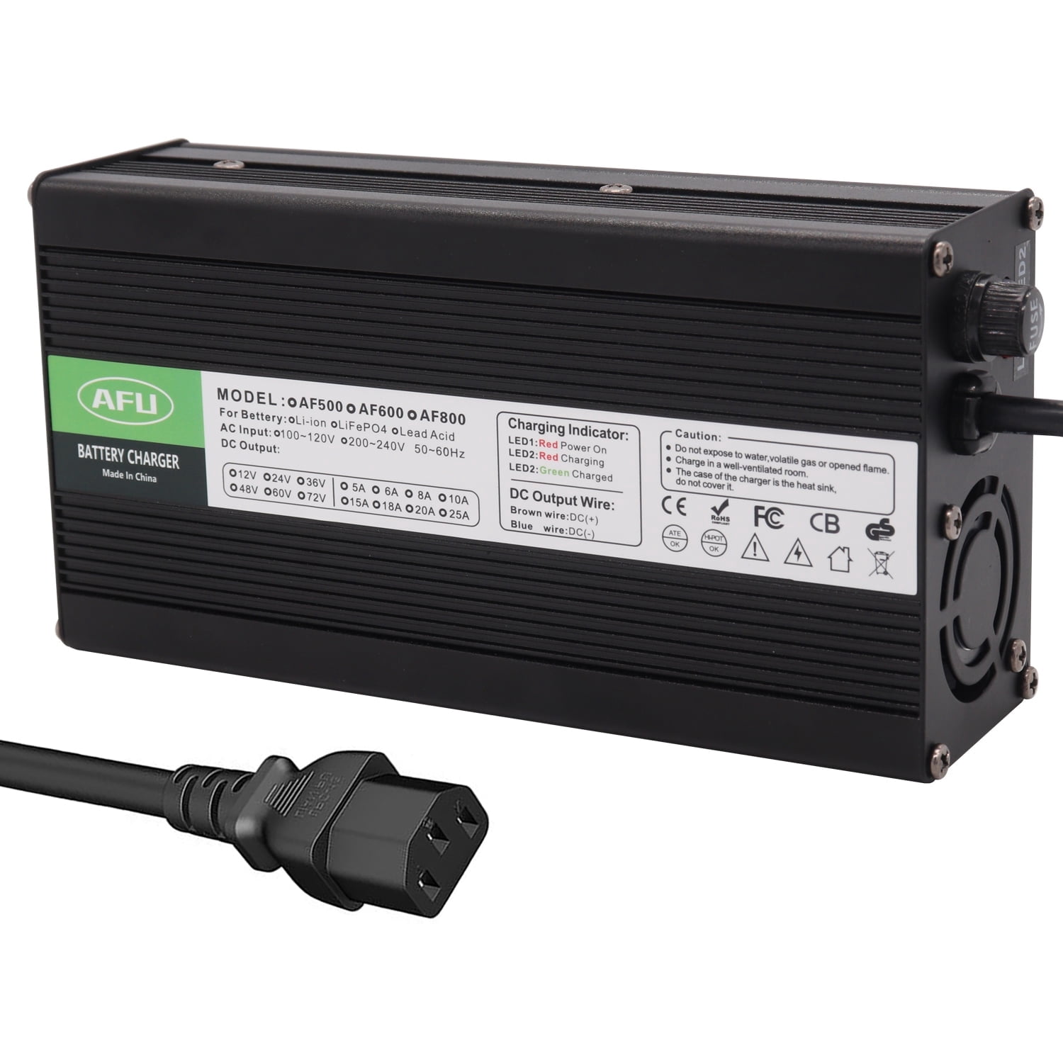 72V 5A Lead Acid Battery Charger Used for 82.8V Lead Acid AGM GEL VRLA ...