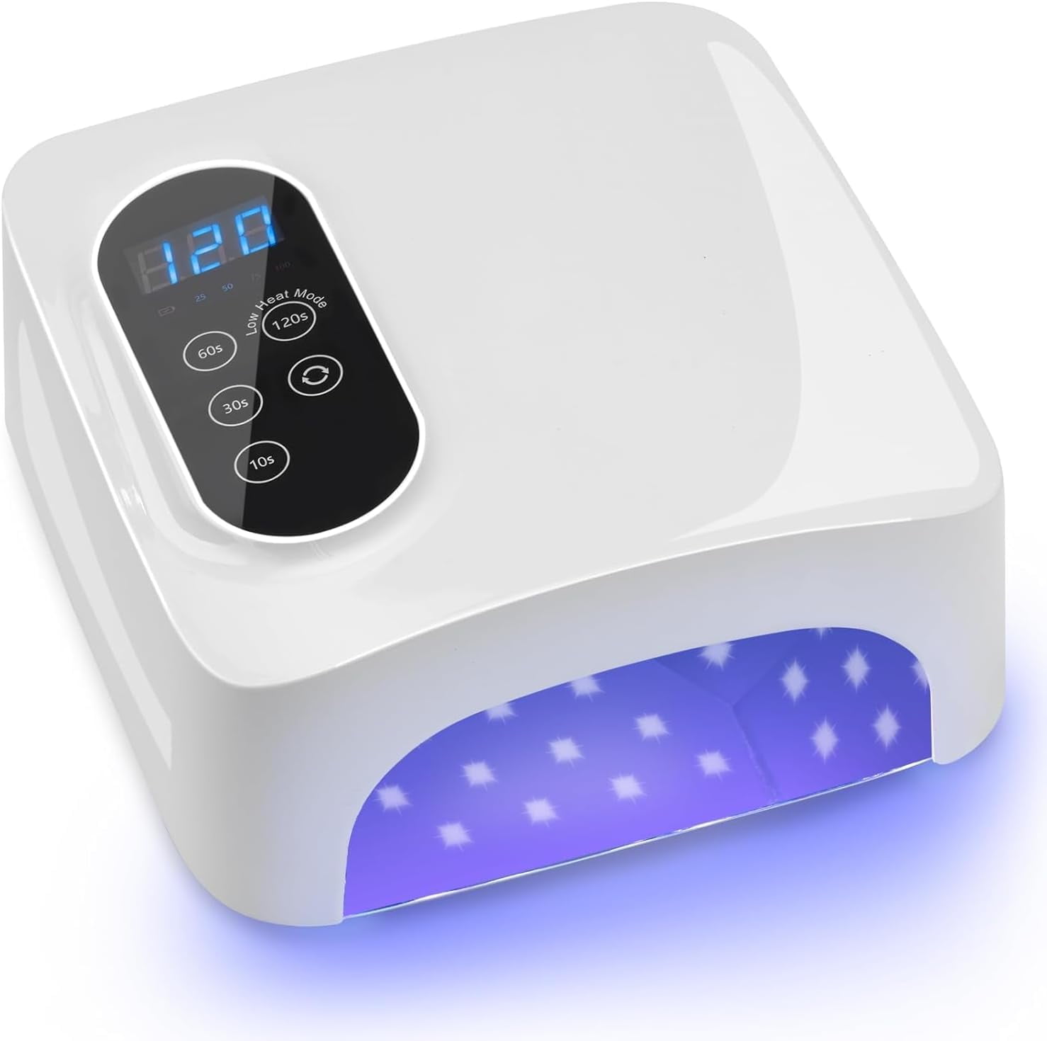 72W Cordless Led Nail Lamp, Rechargeable Nail Dryer, Portable Gel UV ...