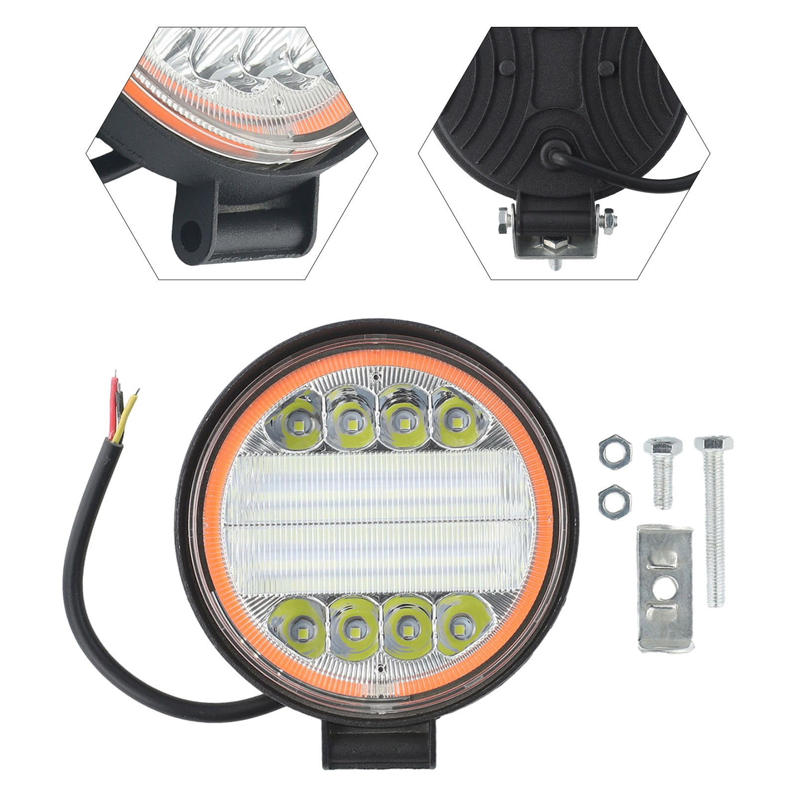 72W LED Work Light Combo Spot Flood Off Road Driving Stable Performance ...