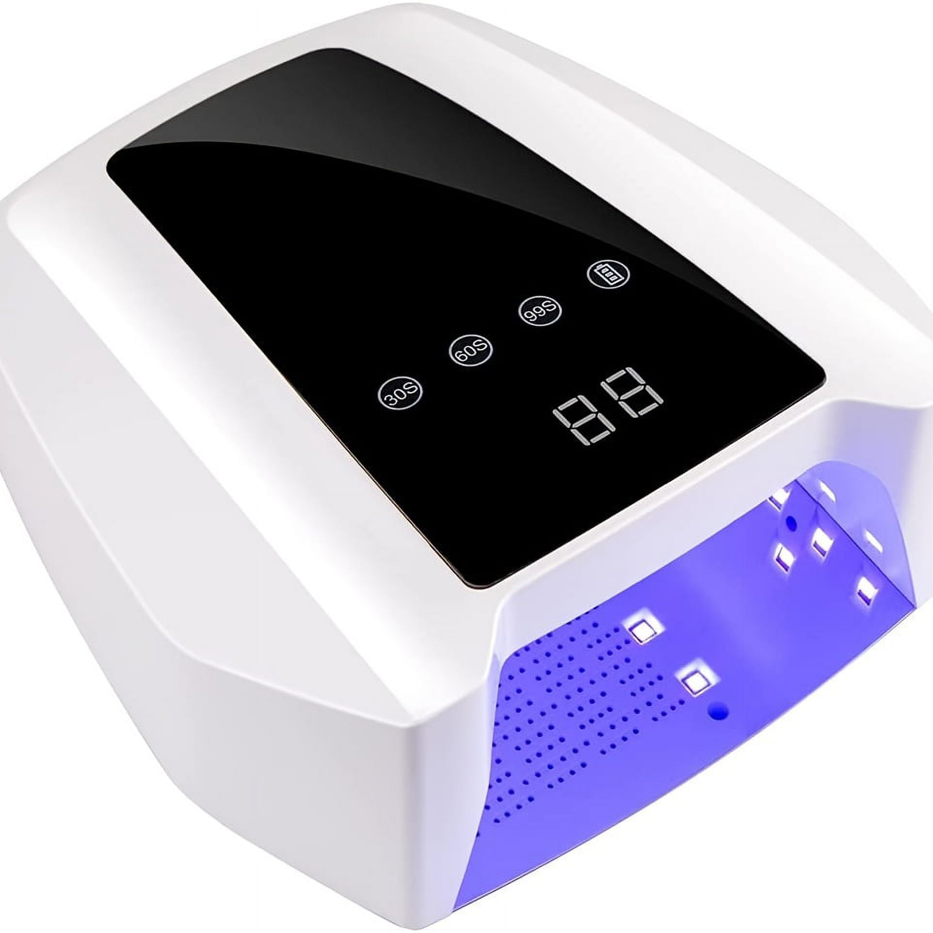 72W Wireless Rechargeable UV LED Smart Sensor Nail Lamp Powerful Fast ...