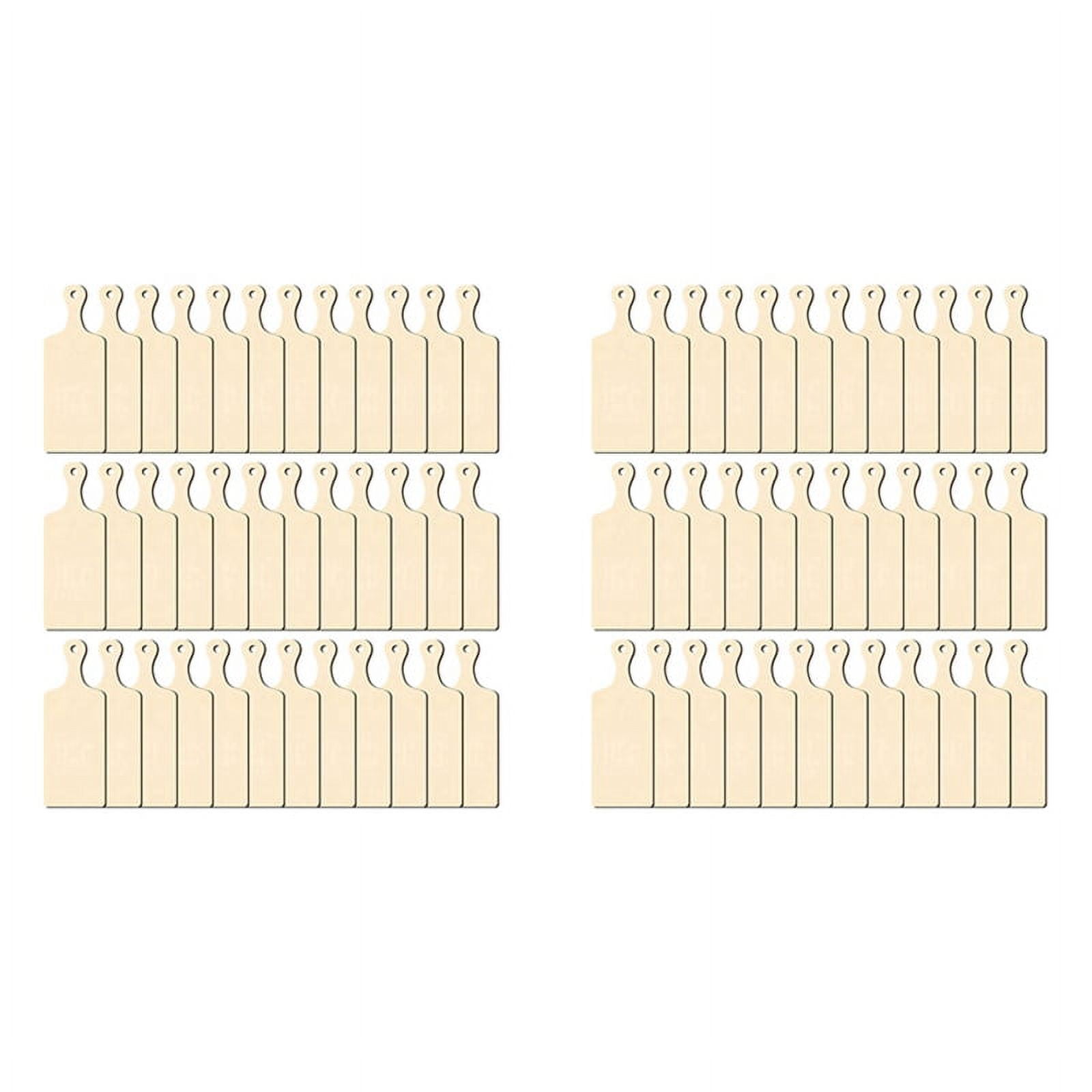 72X Wooden Mini Cutting Board with Handle Unfinished Wood Charcuterie ...