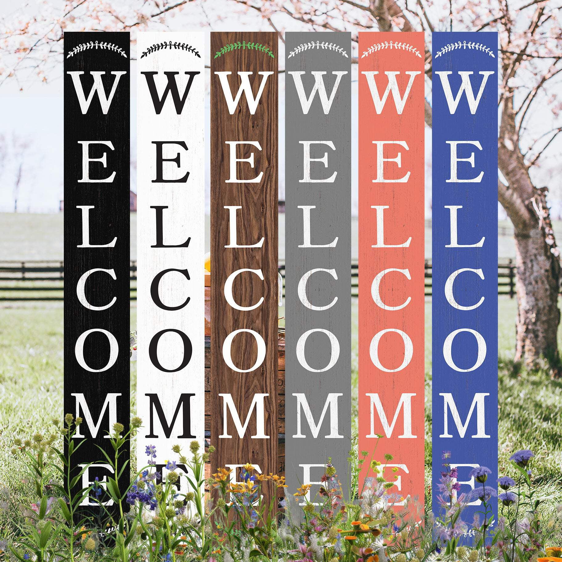 72in Everyday Outdoor Welcome Porch Sign | Front Porch Decor | Front ...