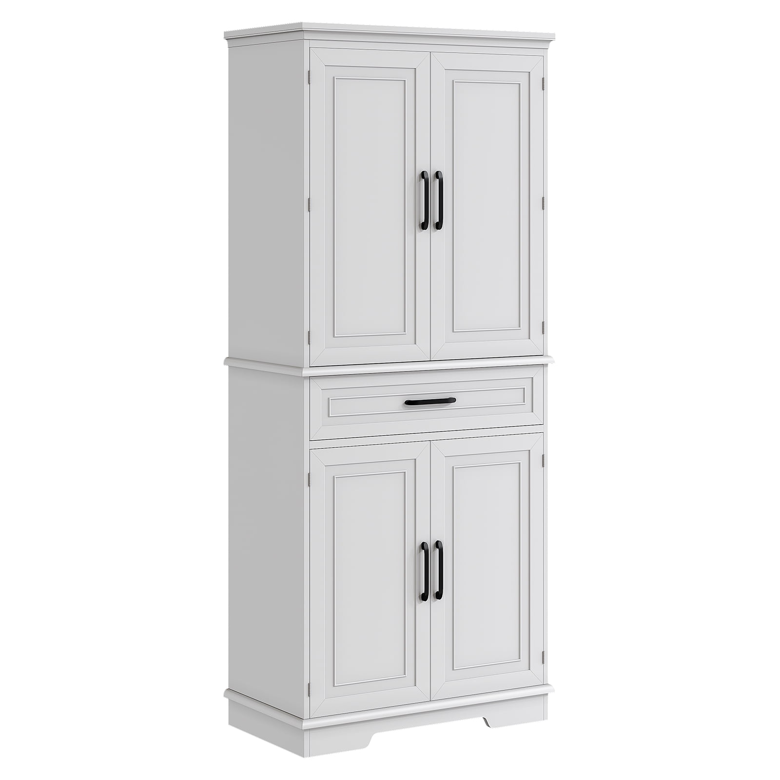 72in Kitchen Storage Cabinet, Tall Pantry Cabinet with Drawer ...