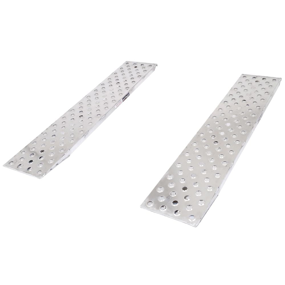 72in x 15in Aluminum 4,000 lb Car Trailer Ramps 12-15in Load Height ...