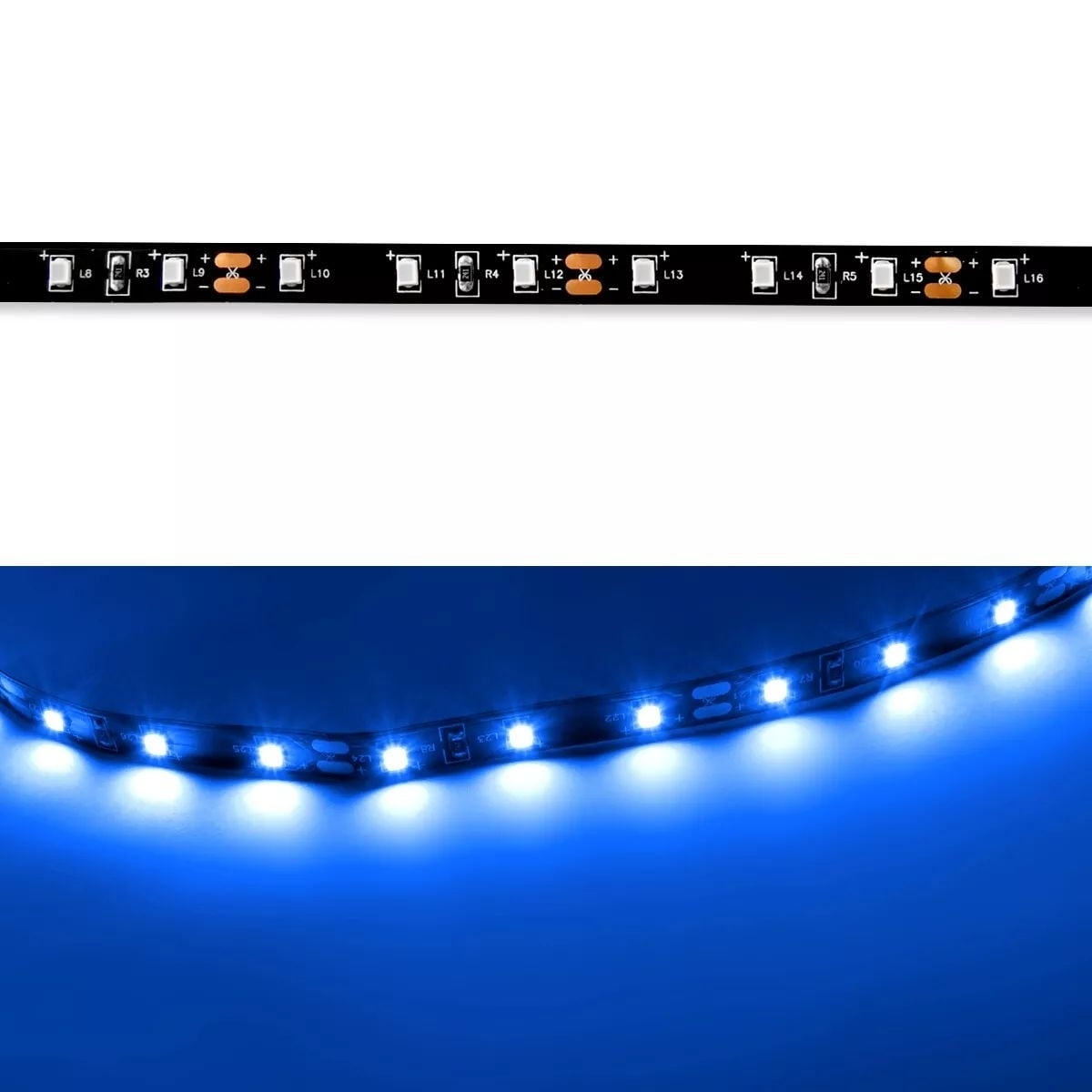 72inch Blue LED Interior Light Strip 12V Dimmable Tape Light for RV ...