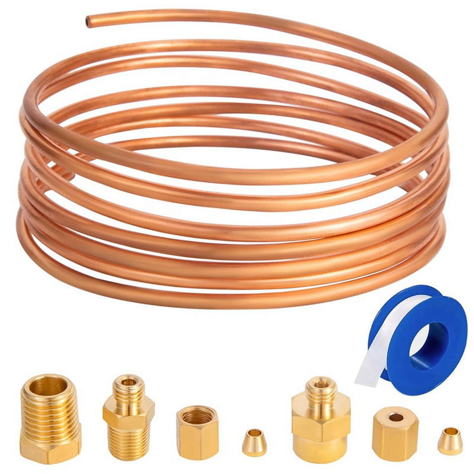 72inch Oil Pressure Gauge Tubing Kit,Set of Copper Tube with 1/4inch X1 ...