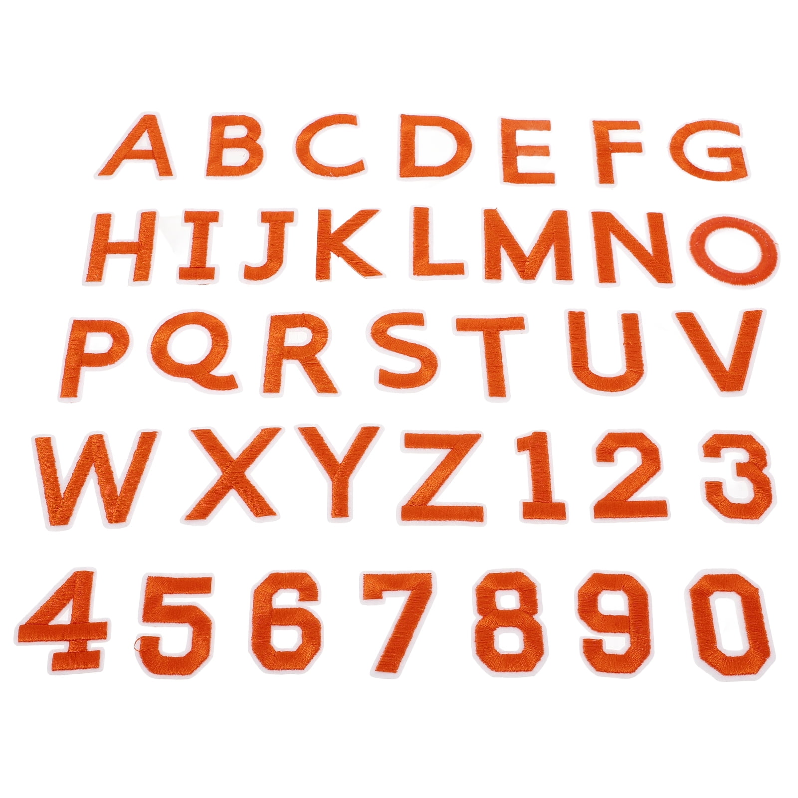 72pcs Iron on Letter Patches Iron on Numbers 0-9 Patches for Clothes ...