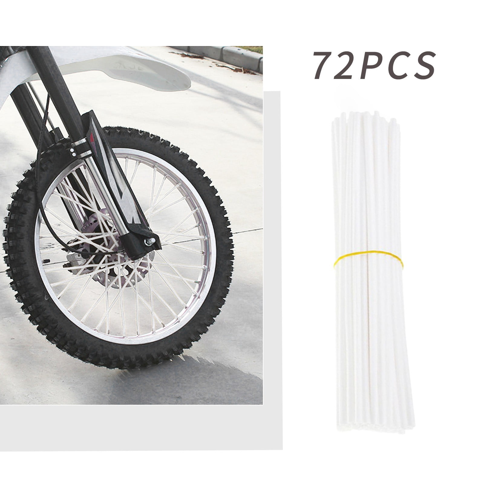 72pcs Wheel Spoke Decoration Set, Plastic 9.45in, for Bicycle ...