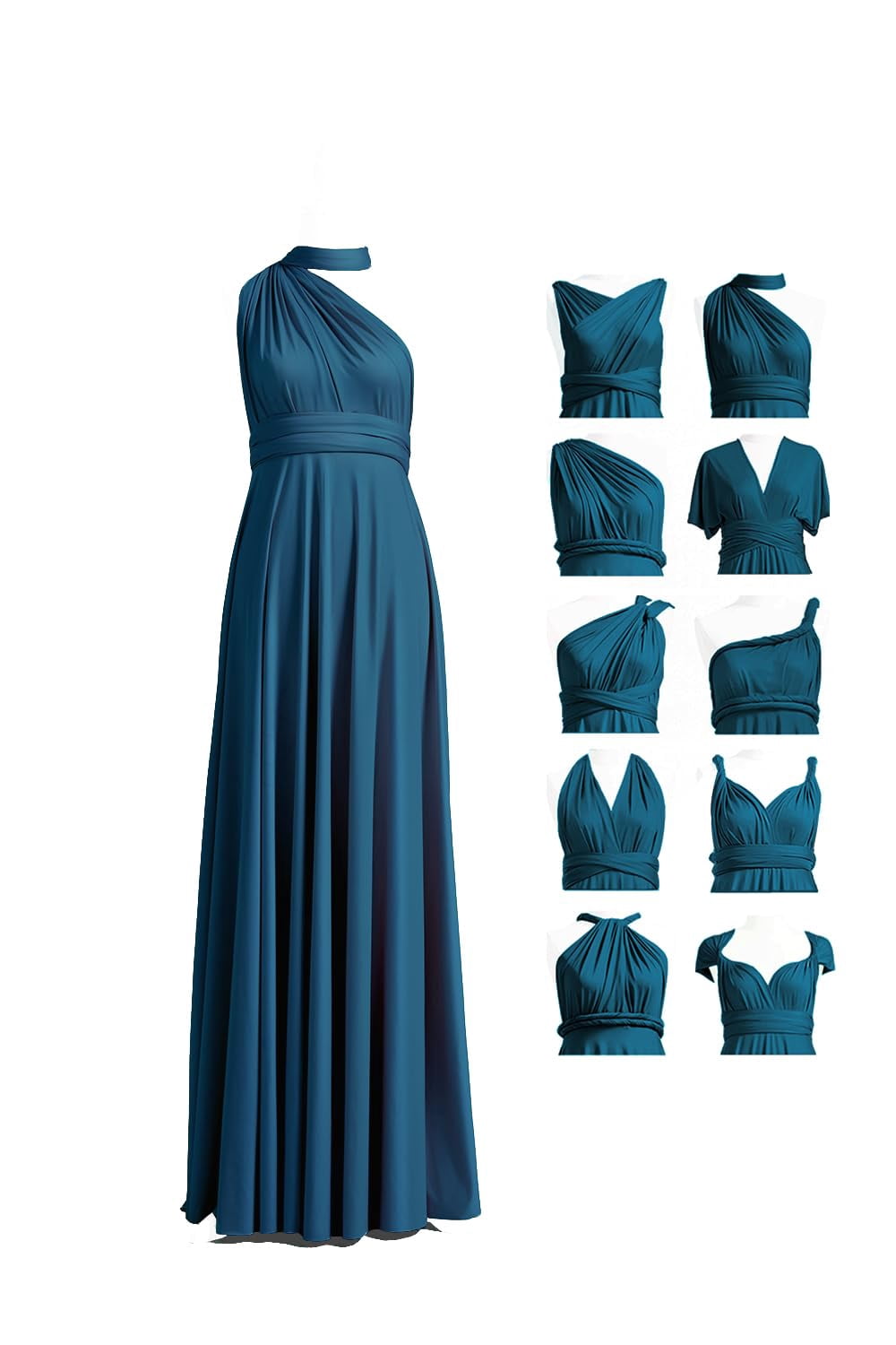 72styles Infinity Dress with Bandeau, Convertible Bridesmaid Dress ...