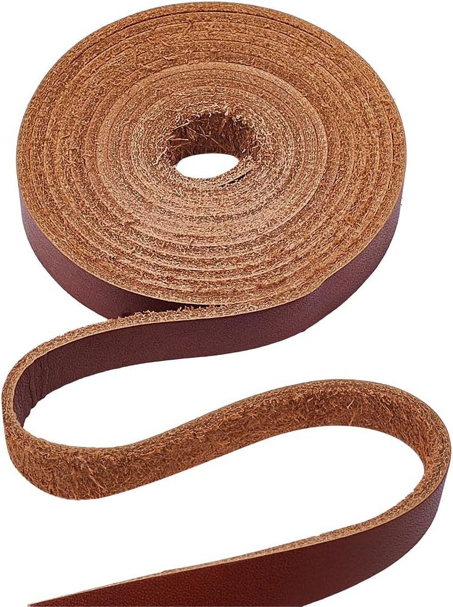 72x1/2 Inch Cowhide Leather Strips Genuine Flat Leather Cord 1.8mm ...