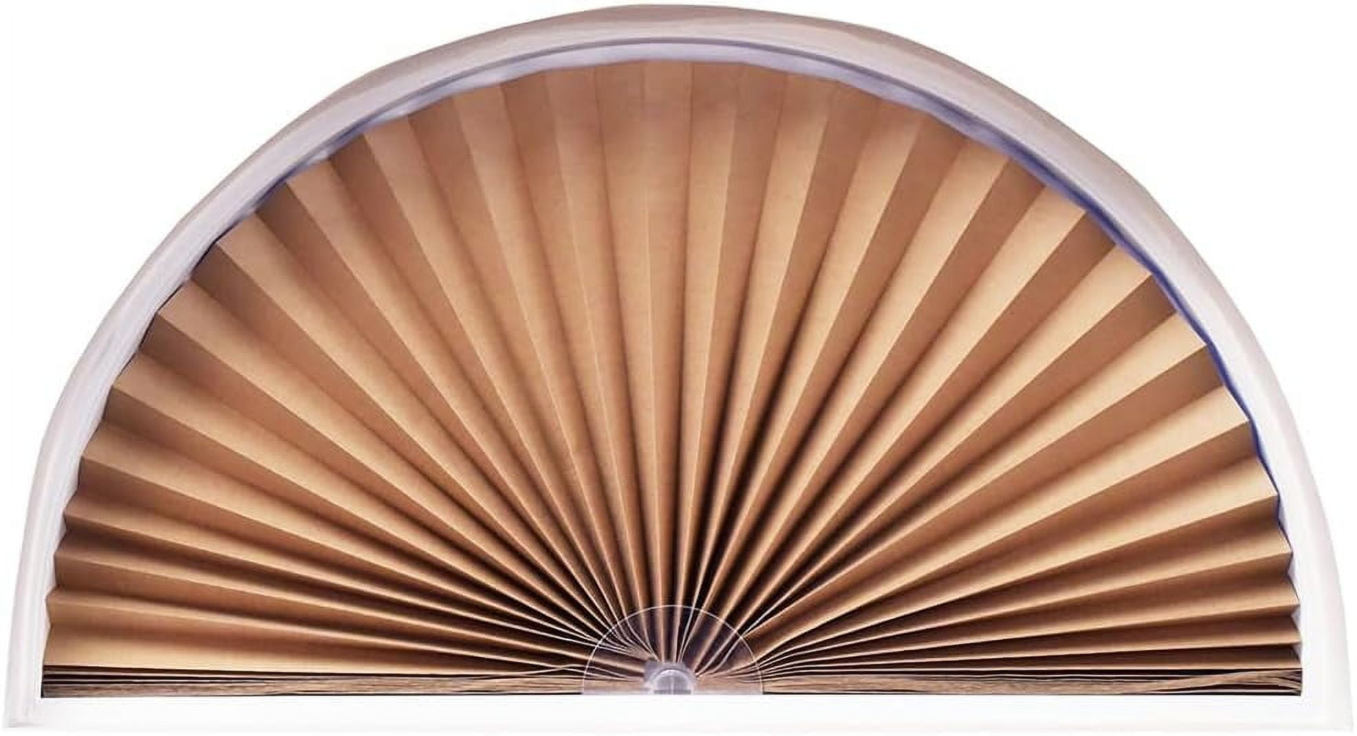 72x36 Inch Light Blocking Pleated Shade - No Tools White Fabric Window ...