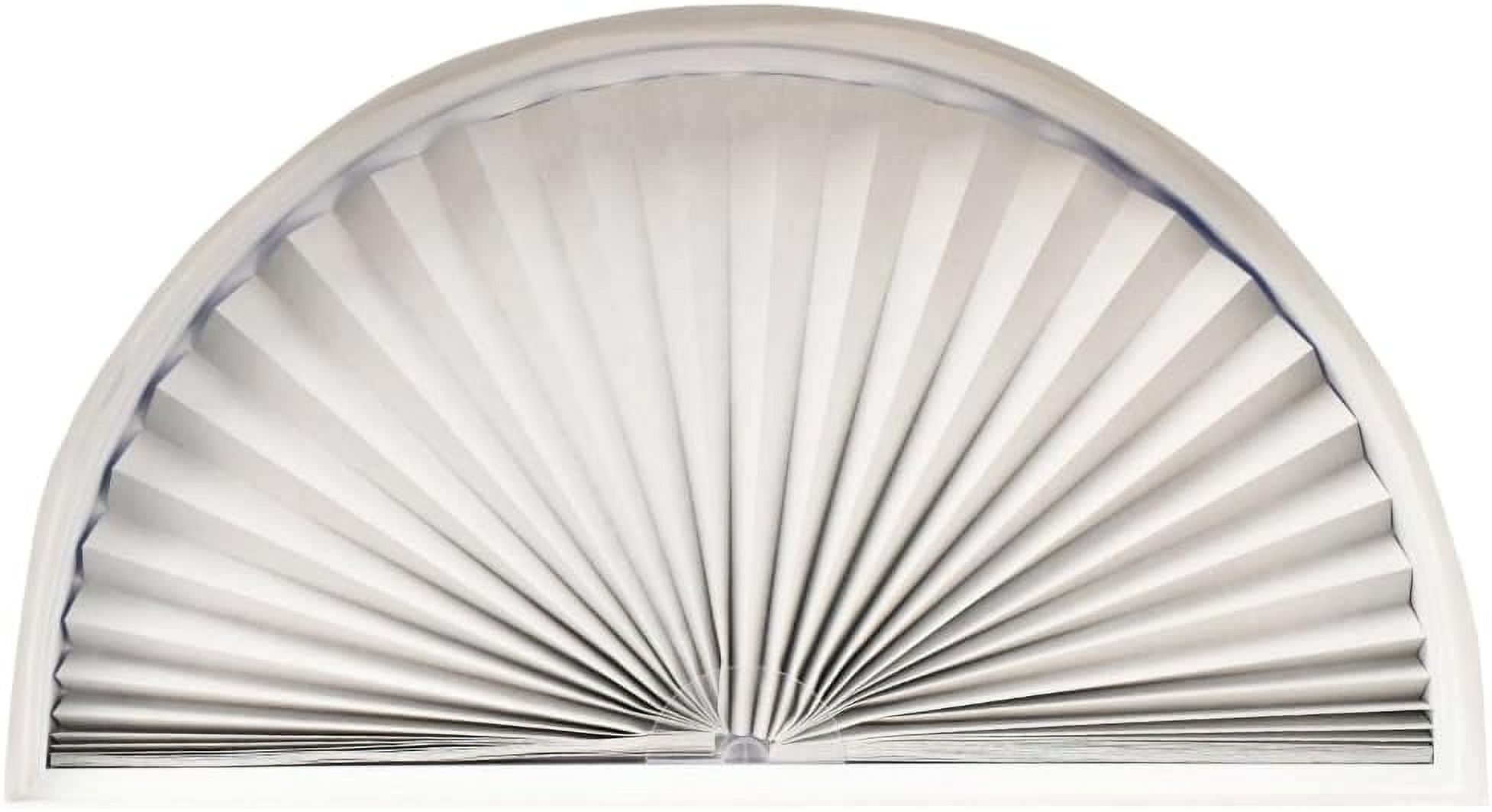 72x36 Inch Light Blocking Pleated Shade - No Tools White Fabric Window ...