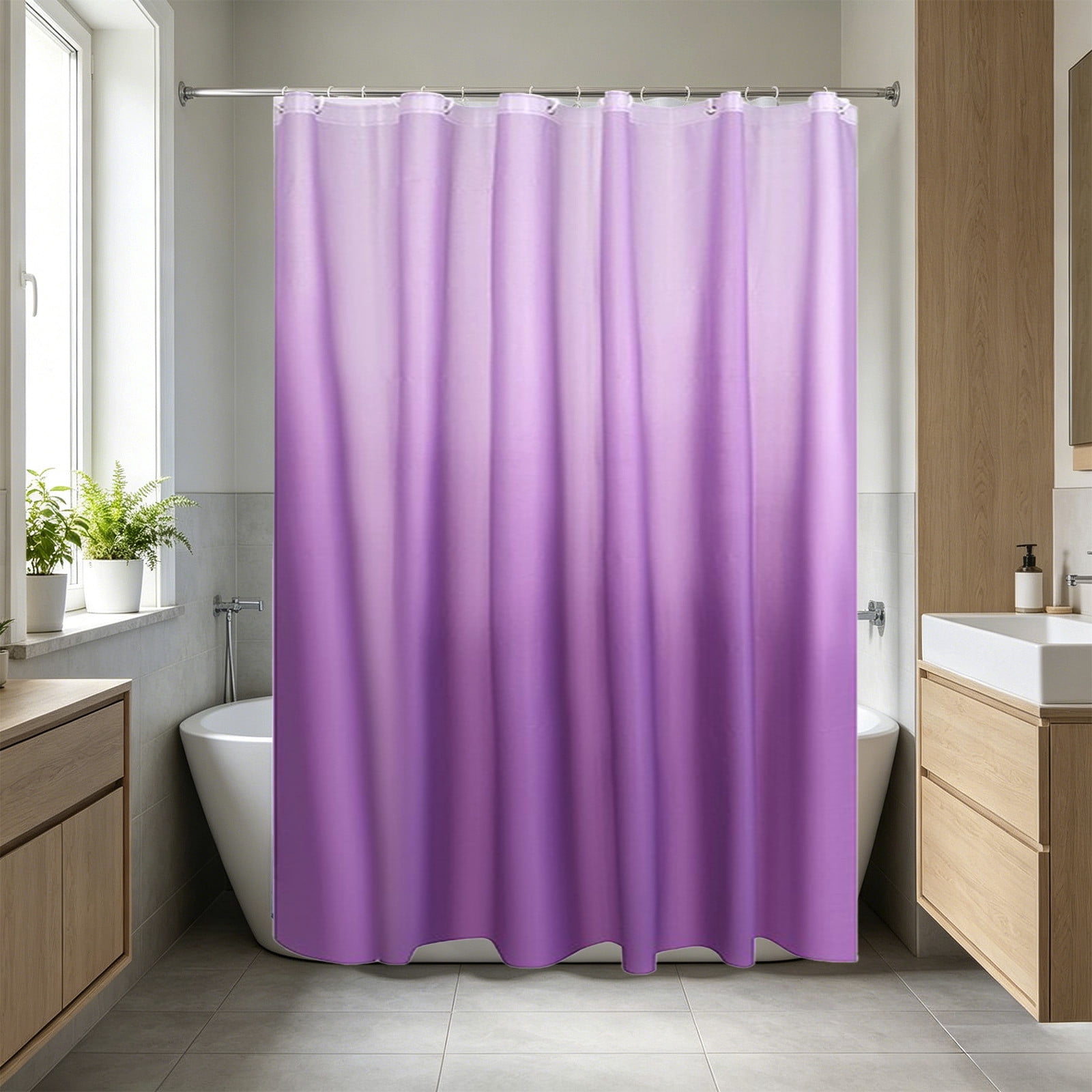 72x72 Inch EVA Shower Curtain Waterproof Washable Gradient Design ...