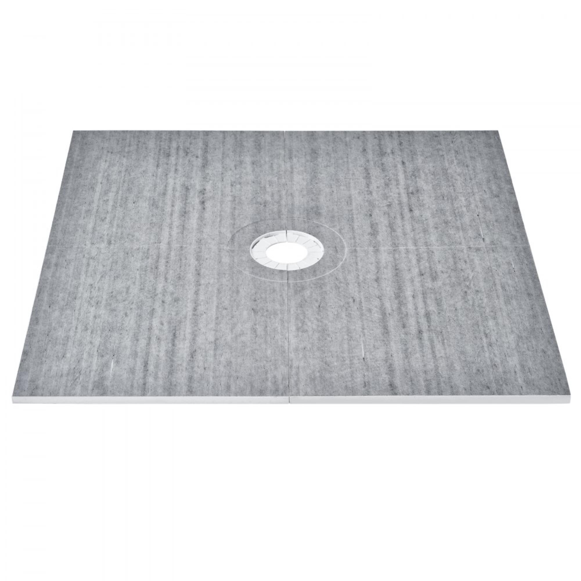 72x72 Shower Curb Kit with Lightweight EPS, 6.3 Central Drain, Easy ...