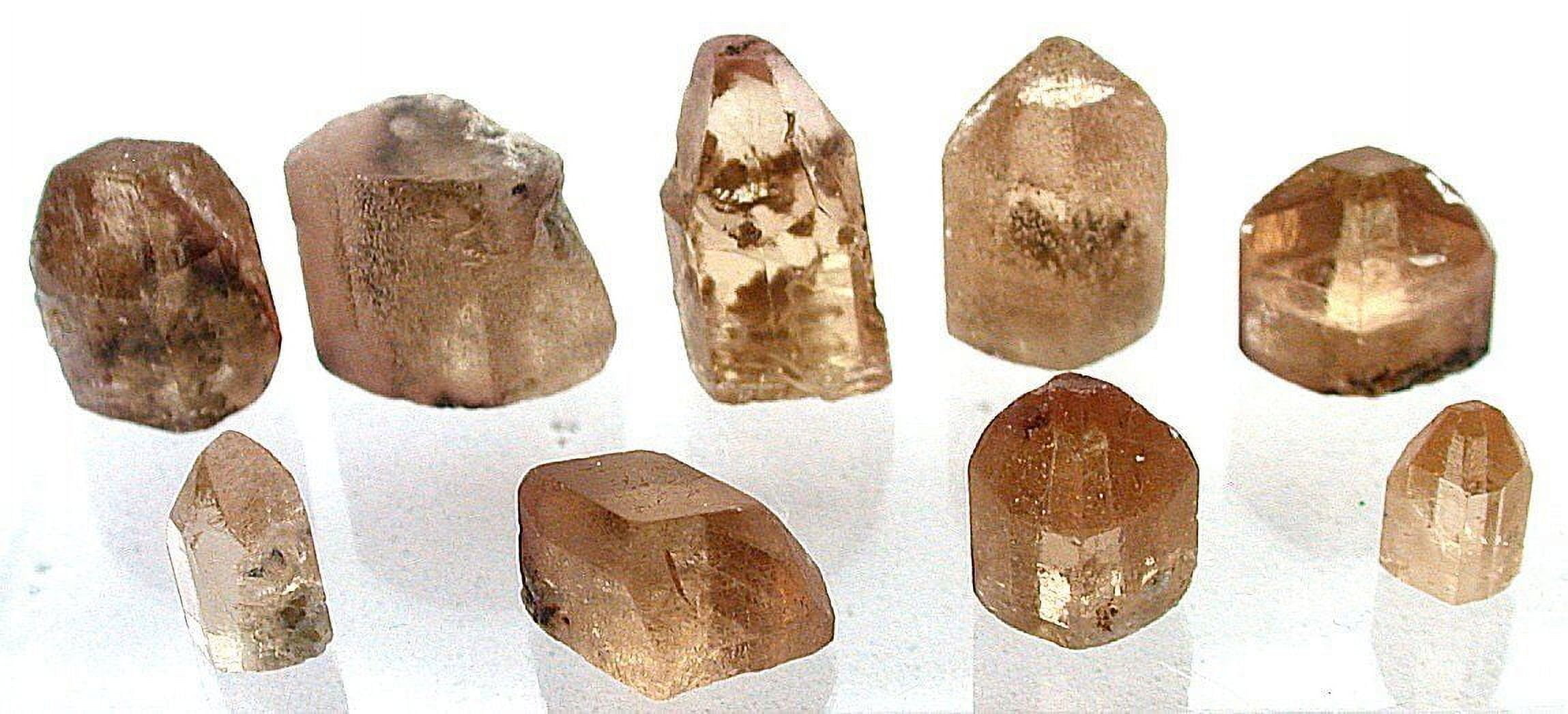 73.25 Carat 9 Golden Topaz Crystals Thomas Range Utah Specimen ES1356E ...