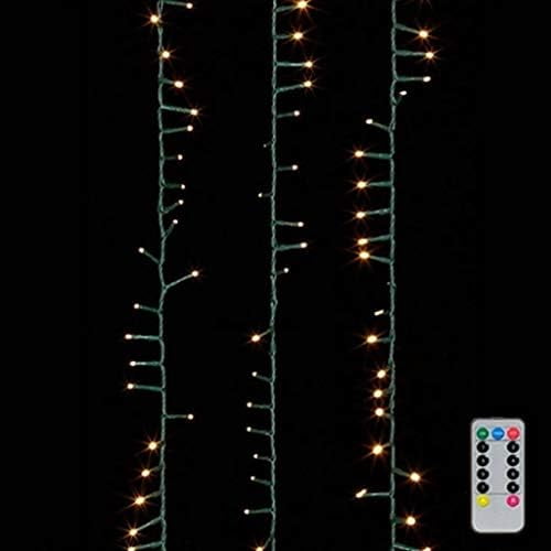 73.8 LED Snake Lights 73.8 Foot Garland with 1000 Warm White Lights ON ...