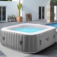 Seizeen Hot Tub for 4 Persons, Outdoor Inflatable Hot Tub with Pump, 65 ...