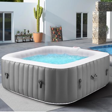 CO-Z Inflatable Hot Tub 5ft Indoor Outdoor Spa with 120 Jets Heater ...