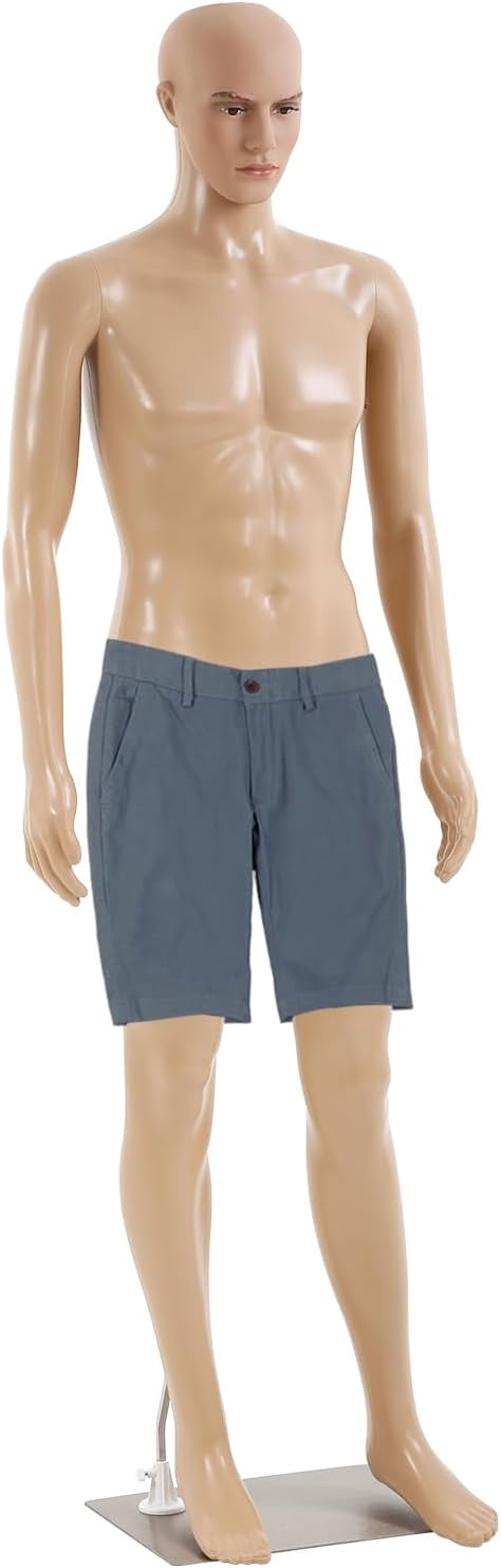 73'' Male Mannequin Torso Dress Form Manikin Full Body Stand Adjustable ...