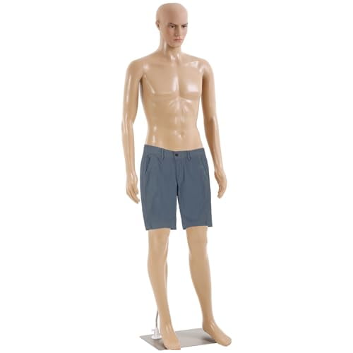 73'' Male Mannequin Torso Dress Form Manikin Full Body Stand Adjustable ...