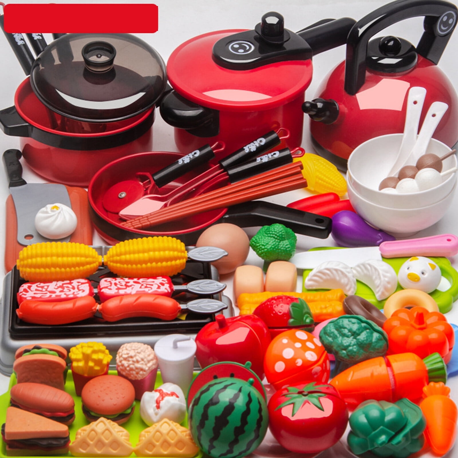 73 Pcs Children Cutting Play Food Toys,Kitchen Pretend Toy Role Play ...