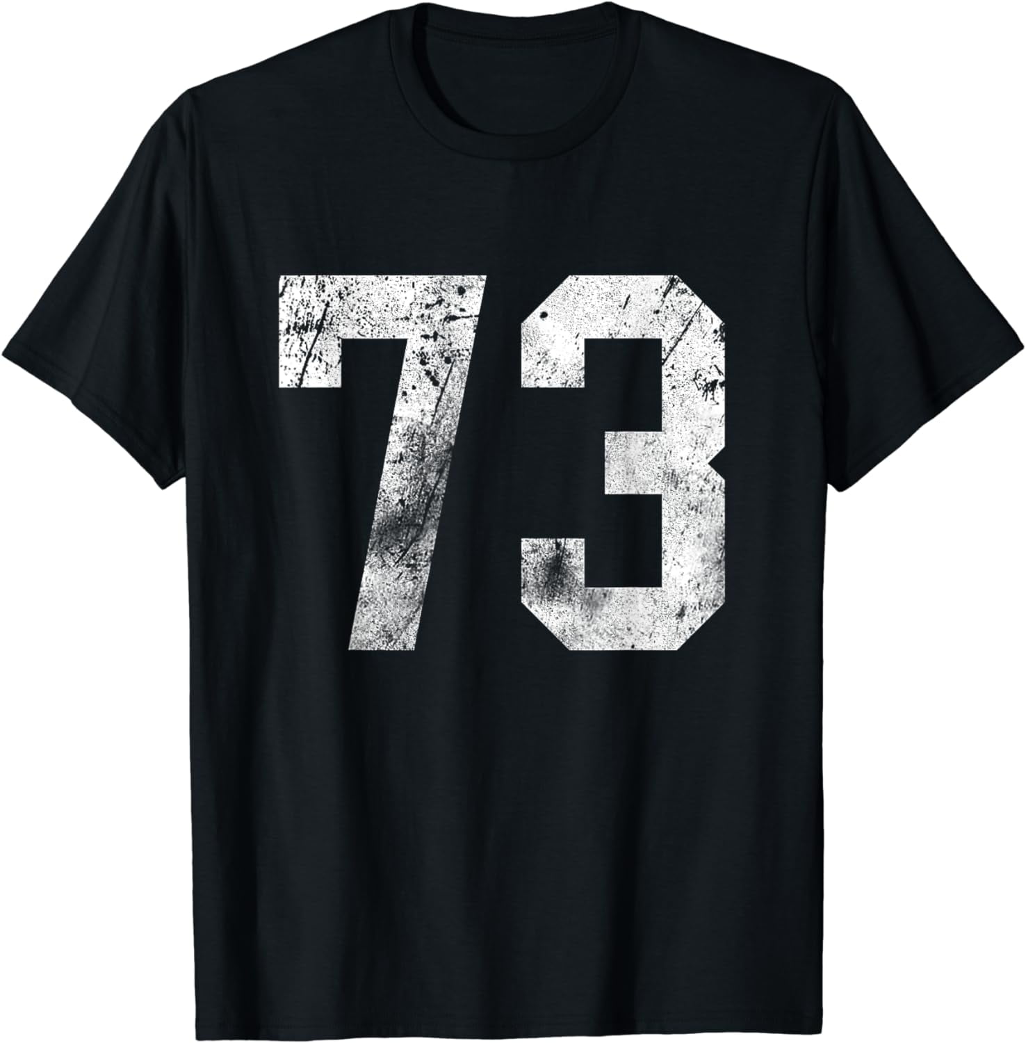 73 Shirt Cool Distressed Number Birthday Lucky Number TShirt - Walmart.com