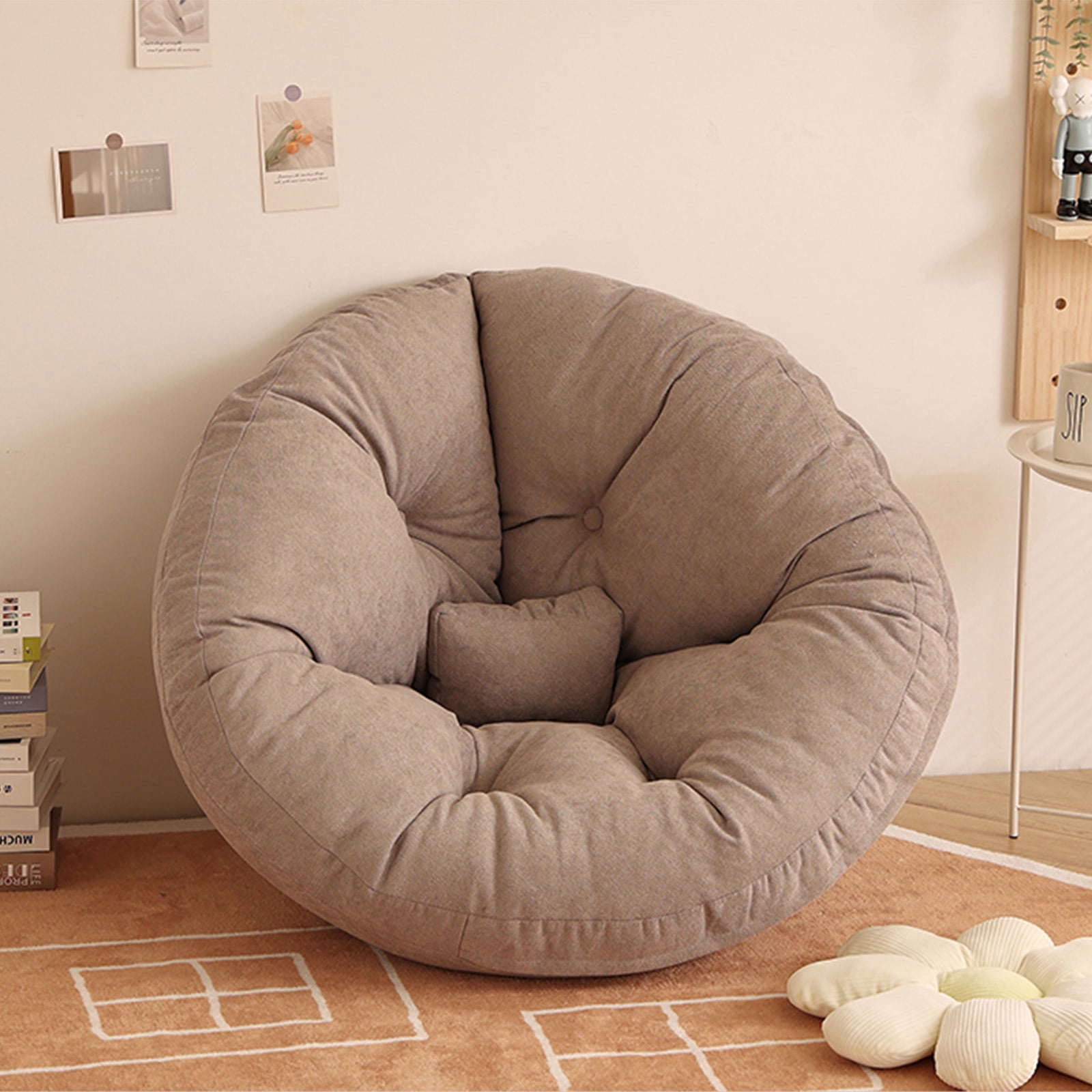 73" Soft Lazy Sofa Thickened Lazy Chair Cushion Lazy Sofa Bed Egg Swing ...