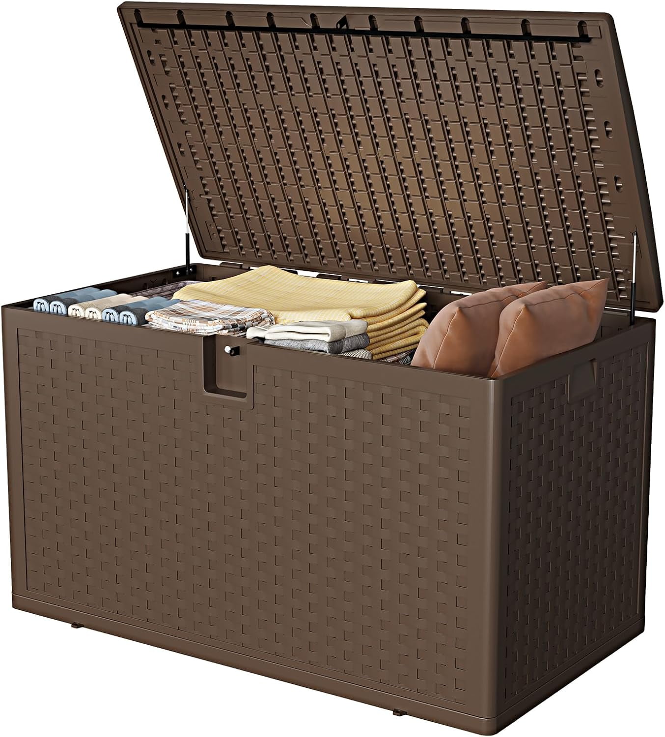 73-gallon outdoor waterproof storage box Lockable outdoor storage box ...