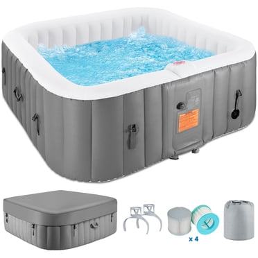 Coleman SaluSpa 4 Person Portable Inflatable Outdoor Hot Tub Spa with ...