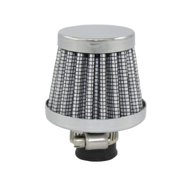 7315 0.37 in. to 0.5 in. Chrome Breather Filter Crankcase Vent - White ...