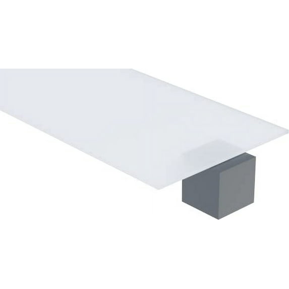 7328 White, Translucent, Acrylic Sheet, 19MM (3/4") Thick, 24" W x 24 ...