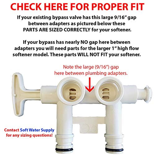 7345388 - Water Softener Bypass Valve Assembly Kit with (2) Adapters ...