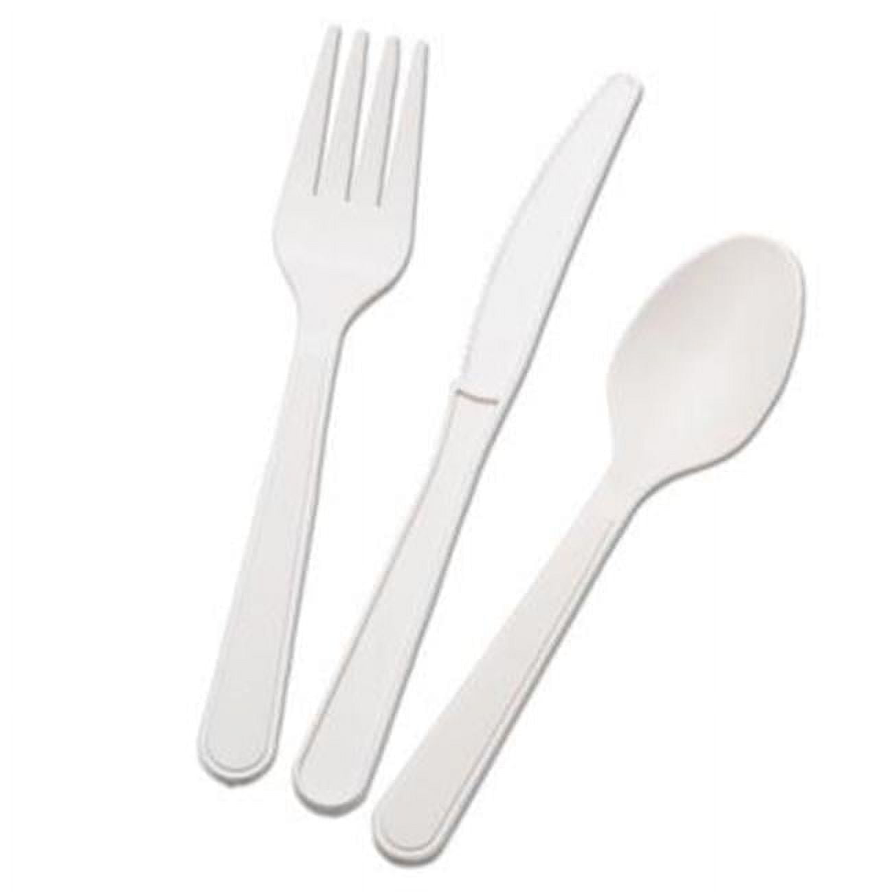 736001 Biobased Cutlery Set with Knife Spoon & Fork - Walmart.com