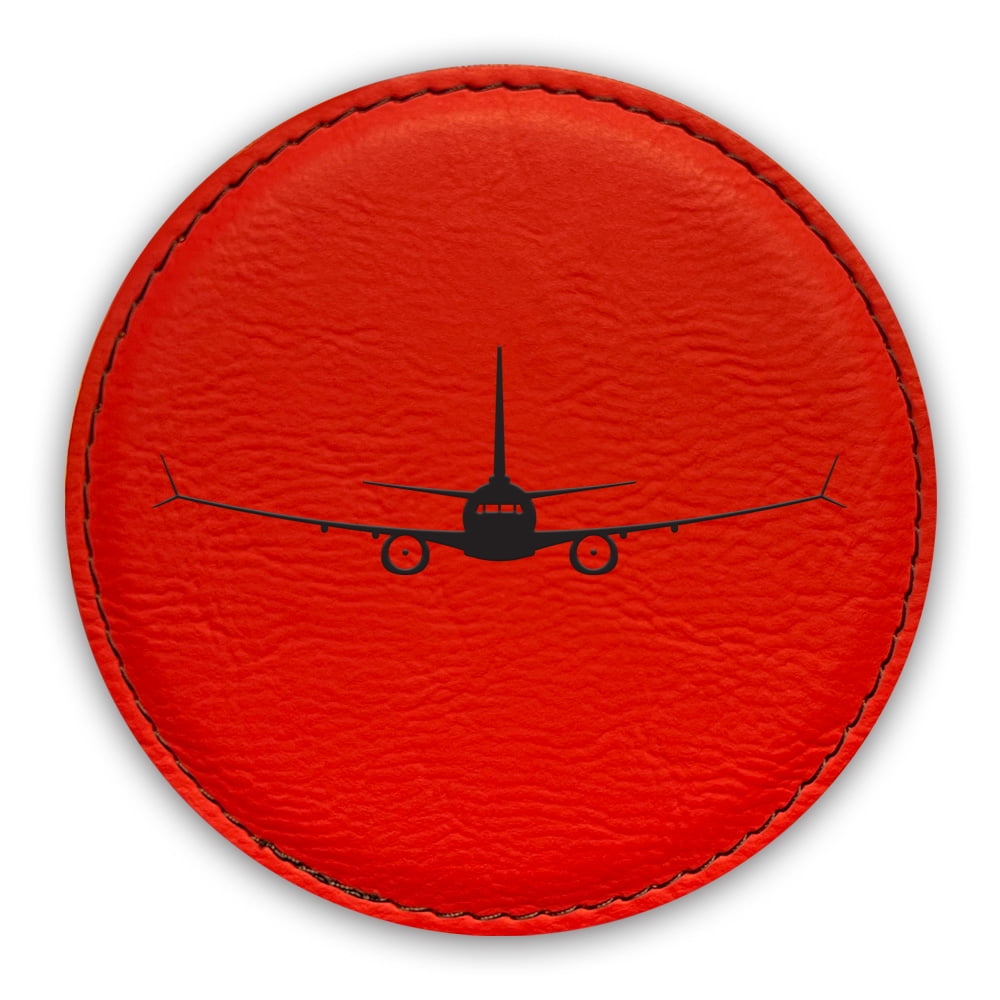 737 MAX Coaster Laser Engraved Leatherette - Round Coasters - Many ...